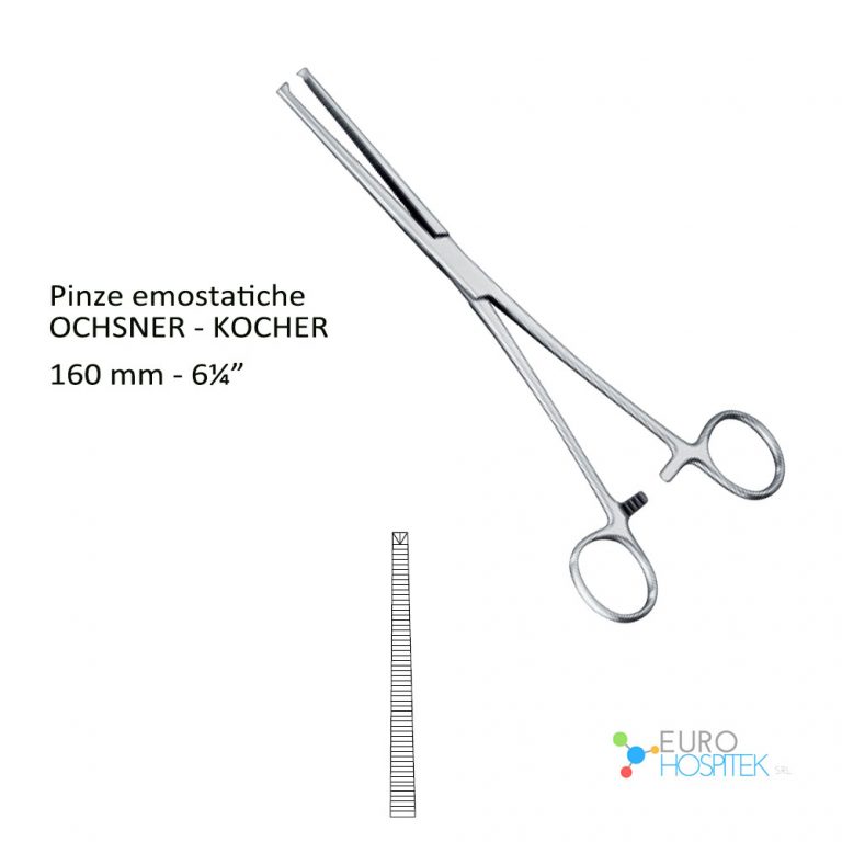Pinza OCHSNER-KOCHER arteriosa Retta cm 16,0 - Euro Hospitek